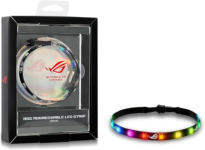 ASUS ROG Addressable LED Strip with Magnetic Backing and Aura Sync RGB ...