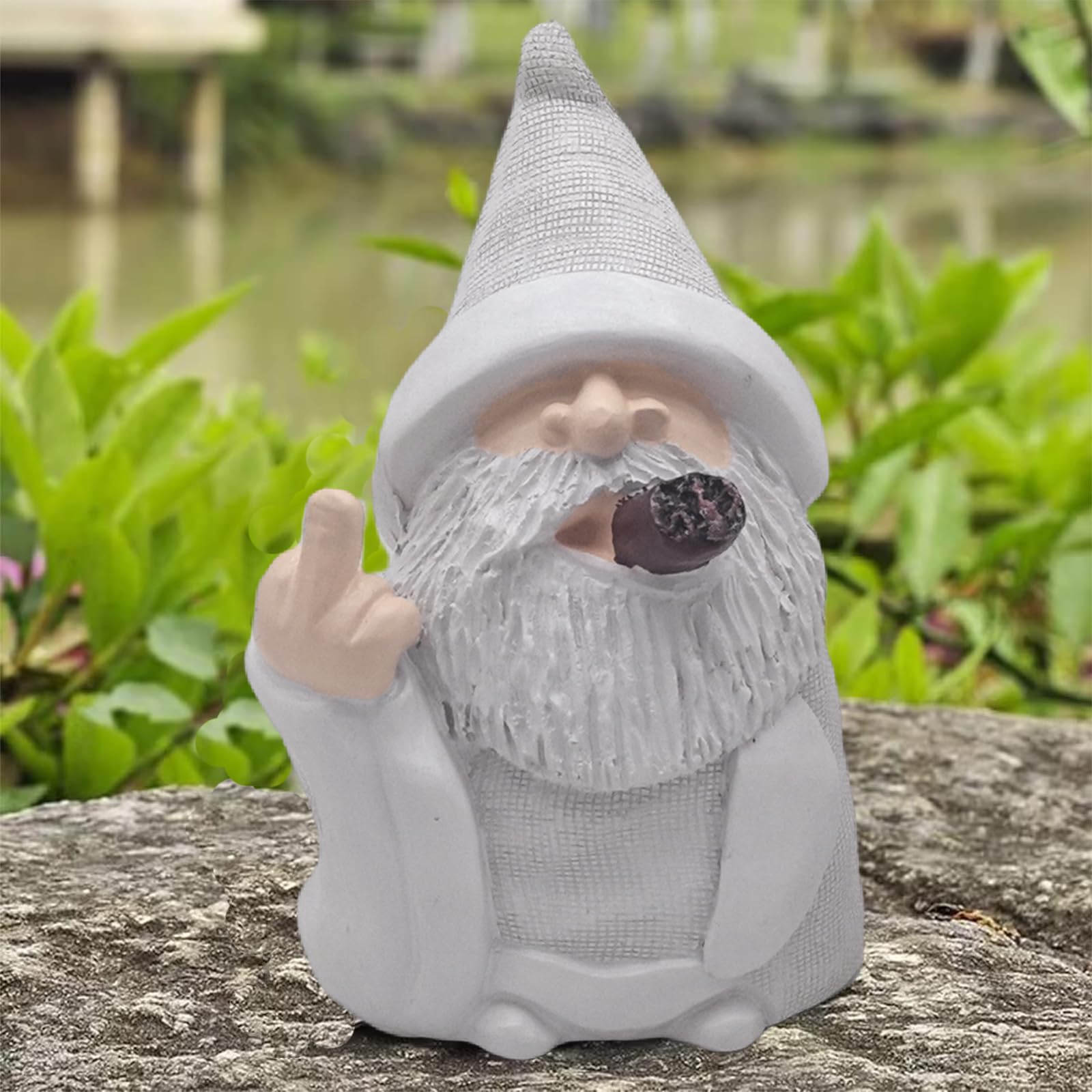 MINICAR Funny Garden Gnomes Statues Outdoor Decor Naughty Gnome ...