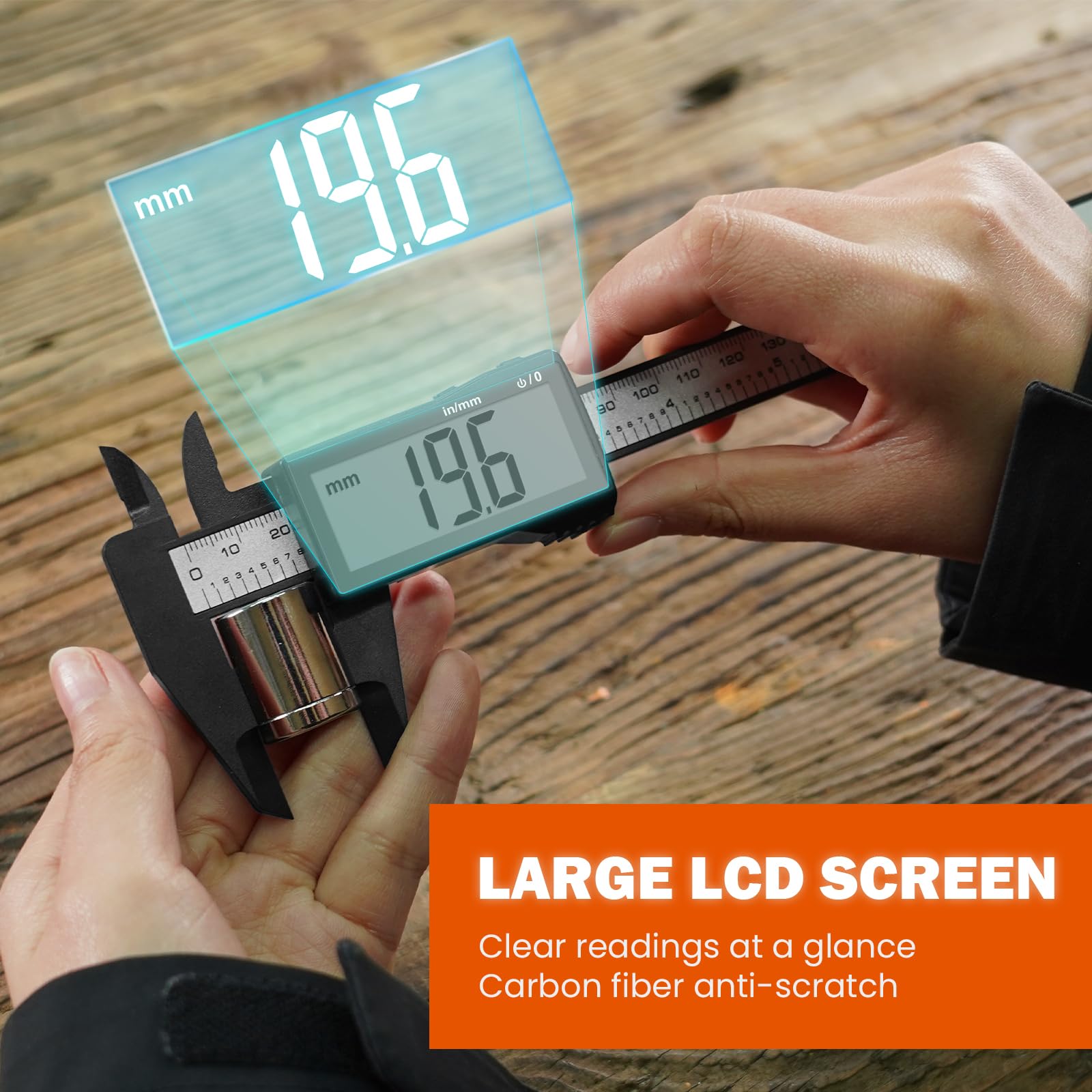 Mua Digital Caliper, HARDELL 0-6" Caliper Measuring Tool with Extra ...