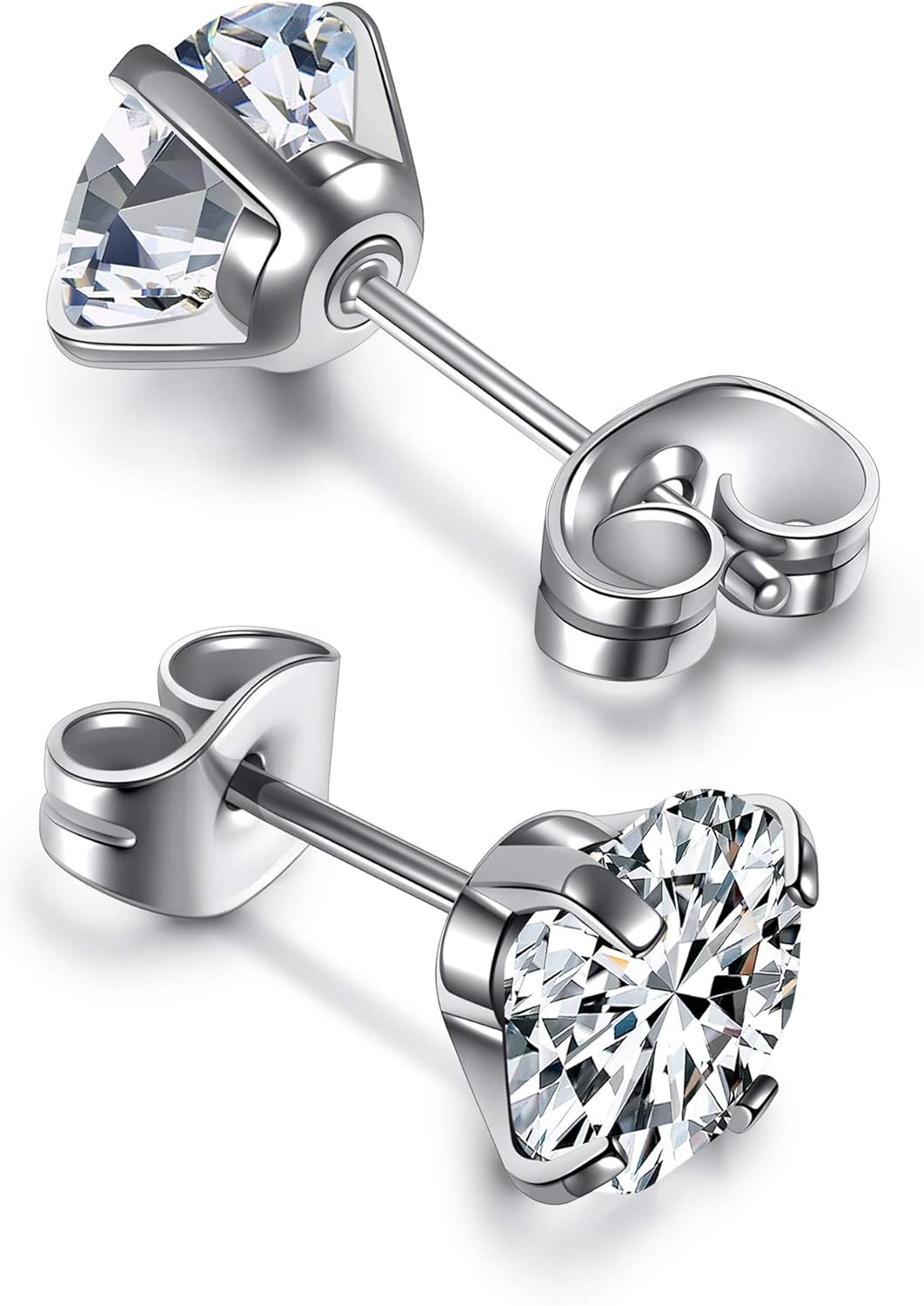 PiercingJak - Orecchini per trago, cartilagine, elice, con zirconi e ...