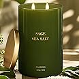 Amazon.com: Goodpick Scented Candles, Sage Sea Salt Candles for Cleansing House, Aromatherapy ...