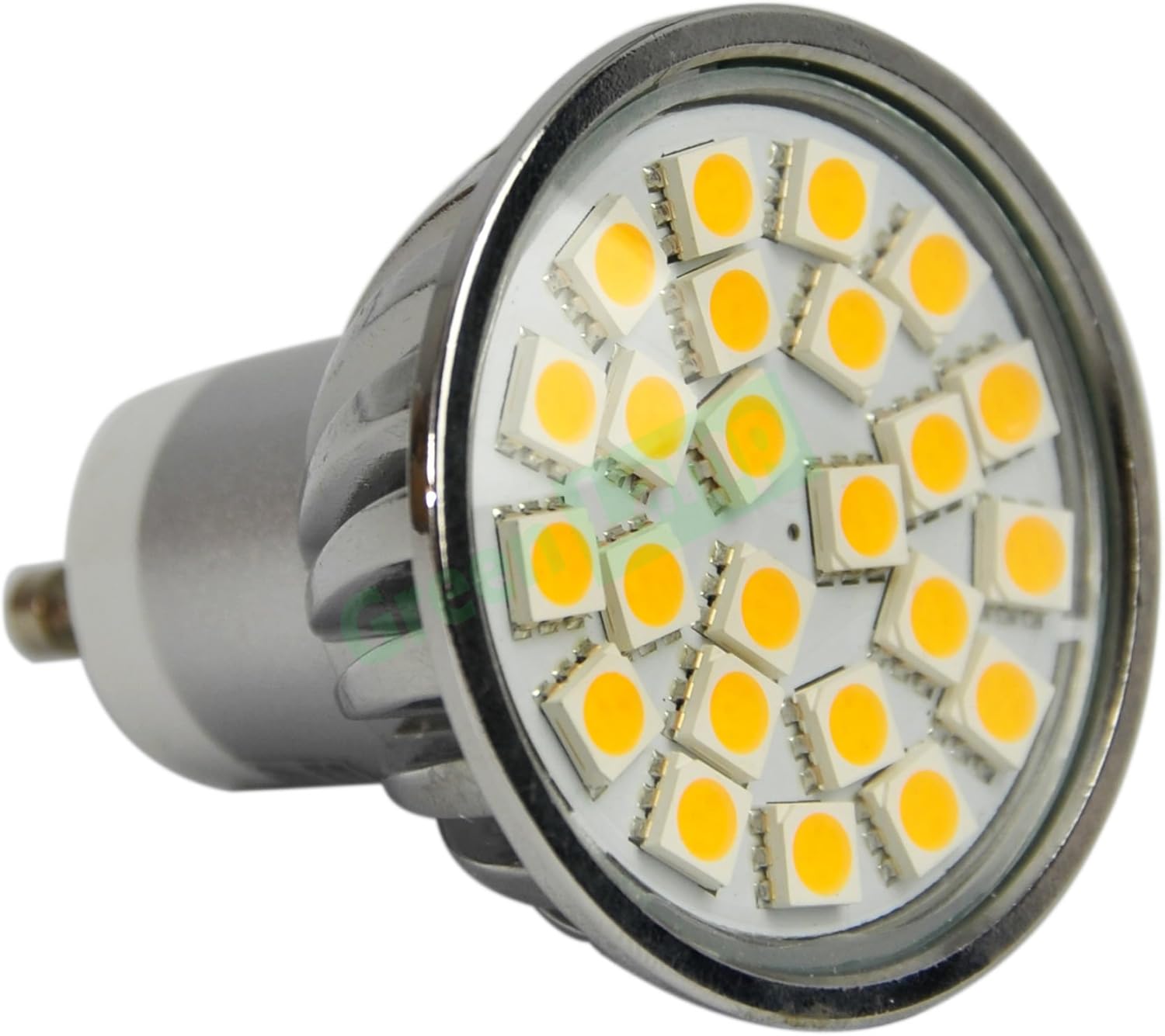Green Lamp GU10 3.5 Watt 3000k LED Energy Saving Bulb, Silver: Amazon ...