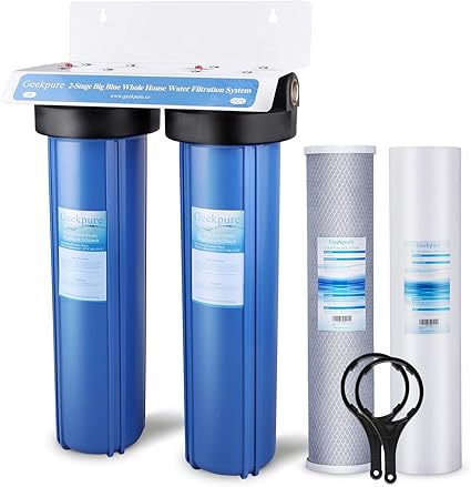 Amazon.com: Geekpure 2 Stage Whole House Water Filter System w/ 20-Inch ...