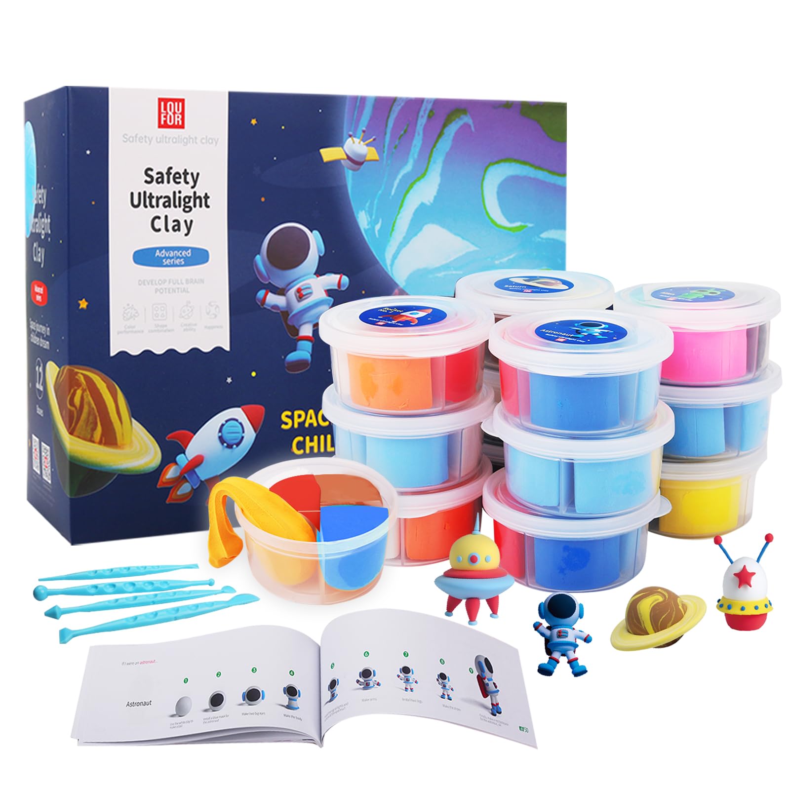 Mua LOUFOR Air Dry Clay, Space Journey Modeling Clay Kits for Kids ...