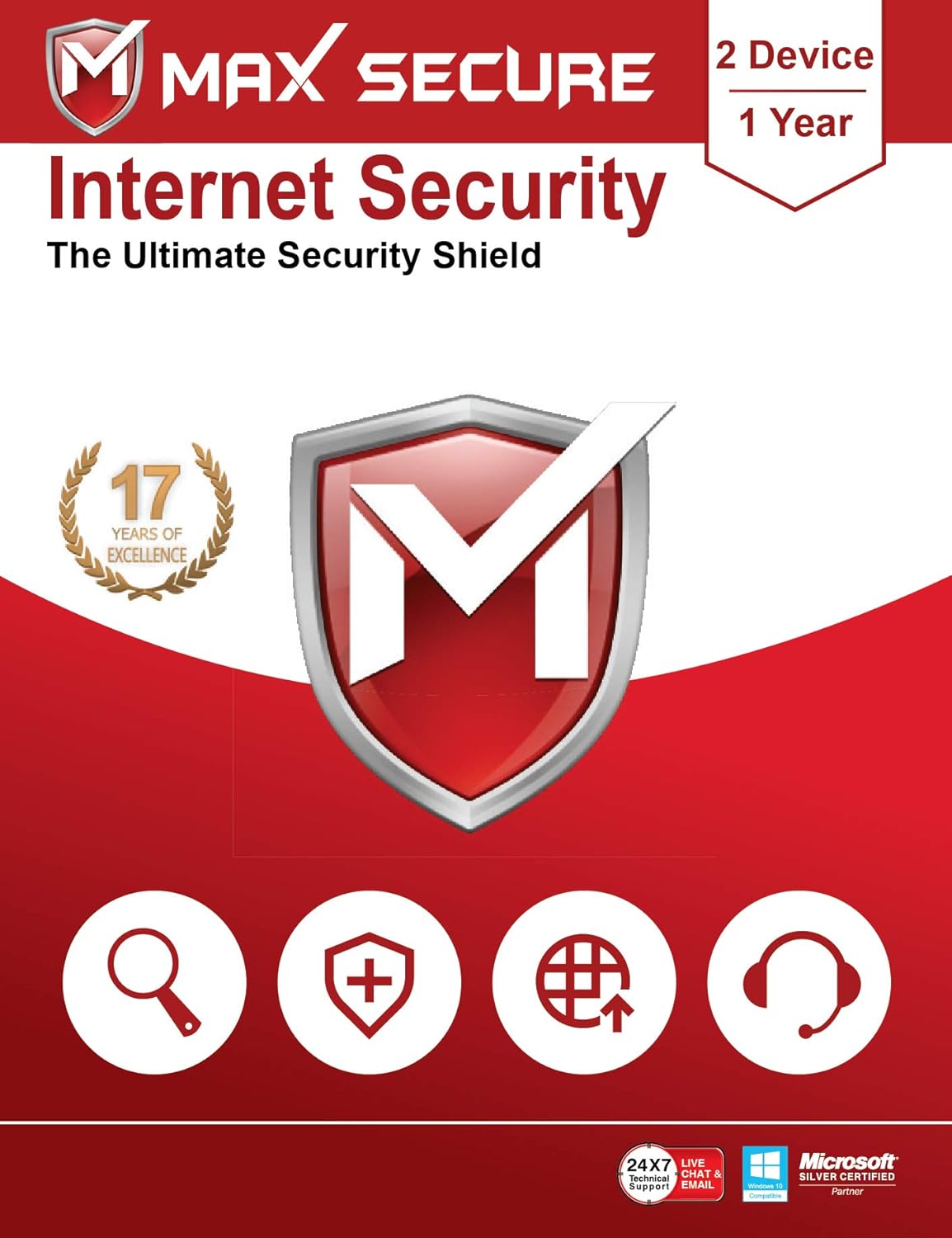 Max Secure Software Internet Security Version 6 - 2 PCs, 1 Year (Email ...