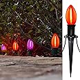 SUNSGNE C9 LED Halloween Pathway Lights Outdoor, 19.5Ft Halloween ...