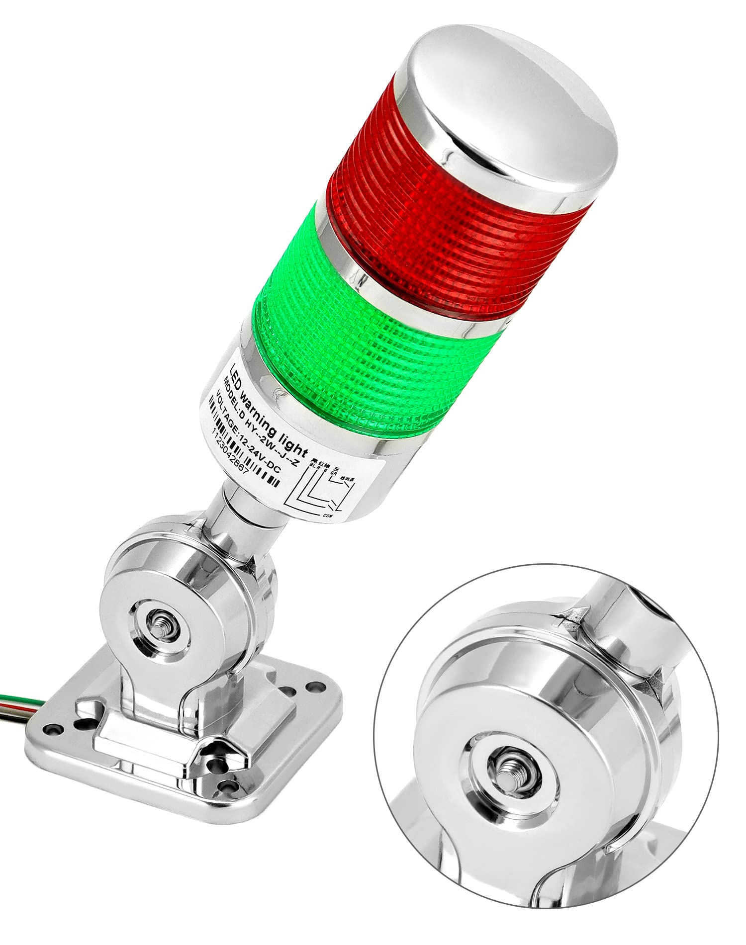 Mua QWORK Industrial Warning Lights, 12-24V LED Stack Tower Lights with ...