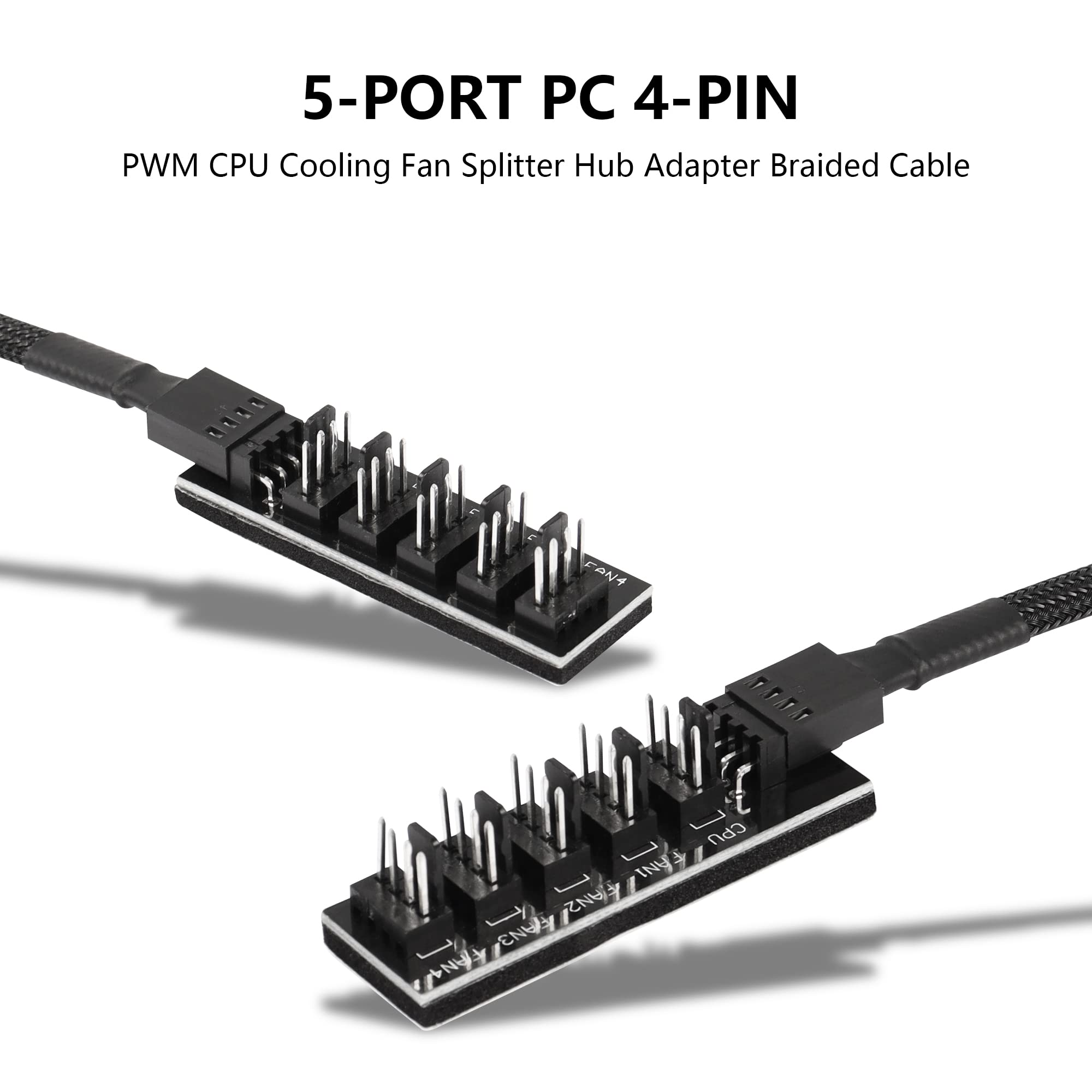 Mua 4-Pin PWM PC Fan Hub PC 5 Way Splitter 1 to 5 Splitter 5 Way PC Case Internal Motherboard 4 ...