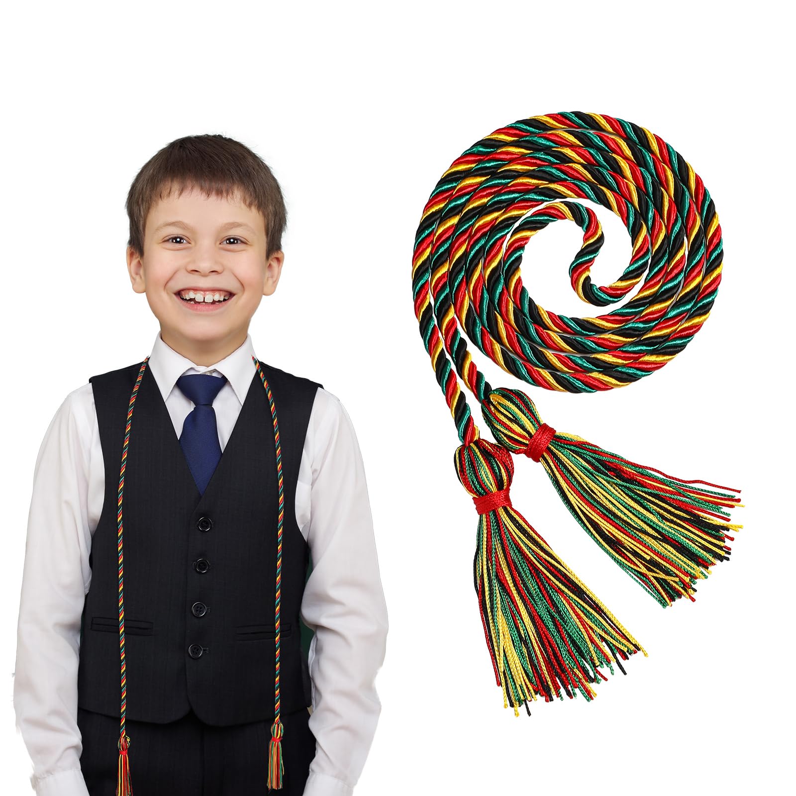 Solsew Graduation Kente Honor Cords Class of 2025 Graduation Braided ...