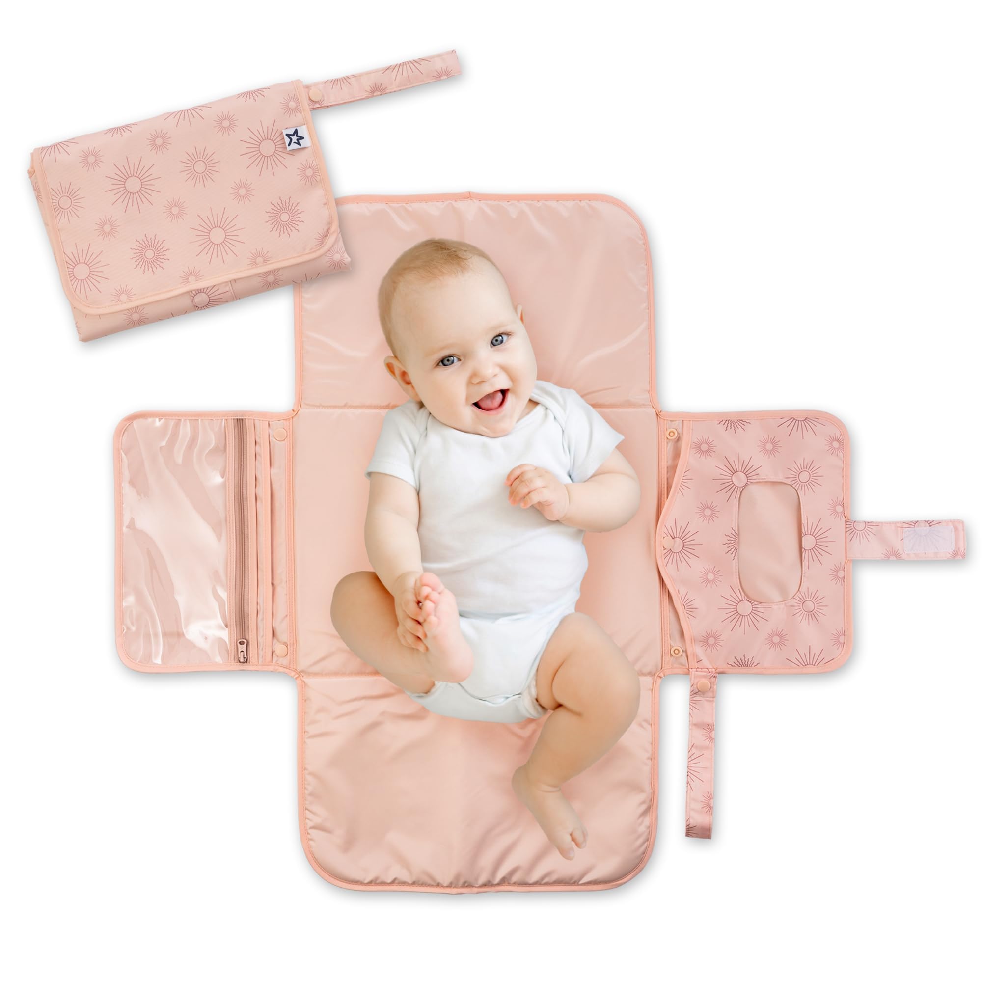 Tiny Twinkle Portable Diaper Changing Pad | Foldable Waterproof ...