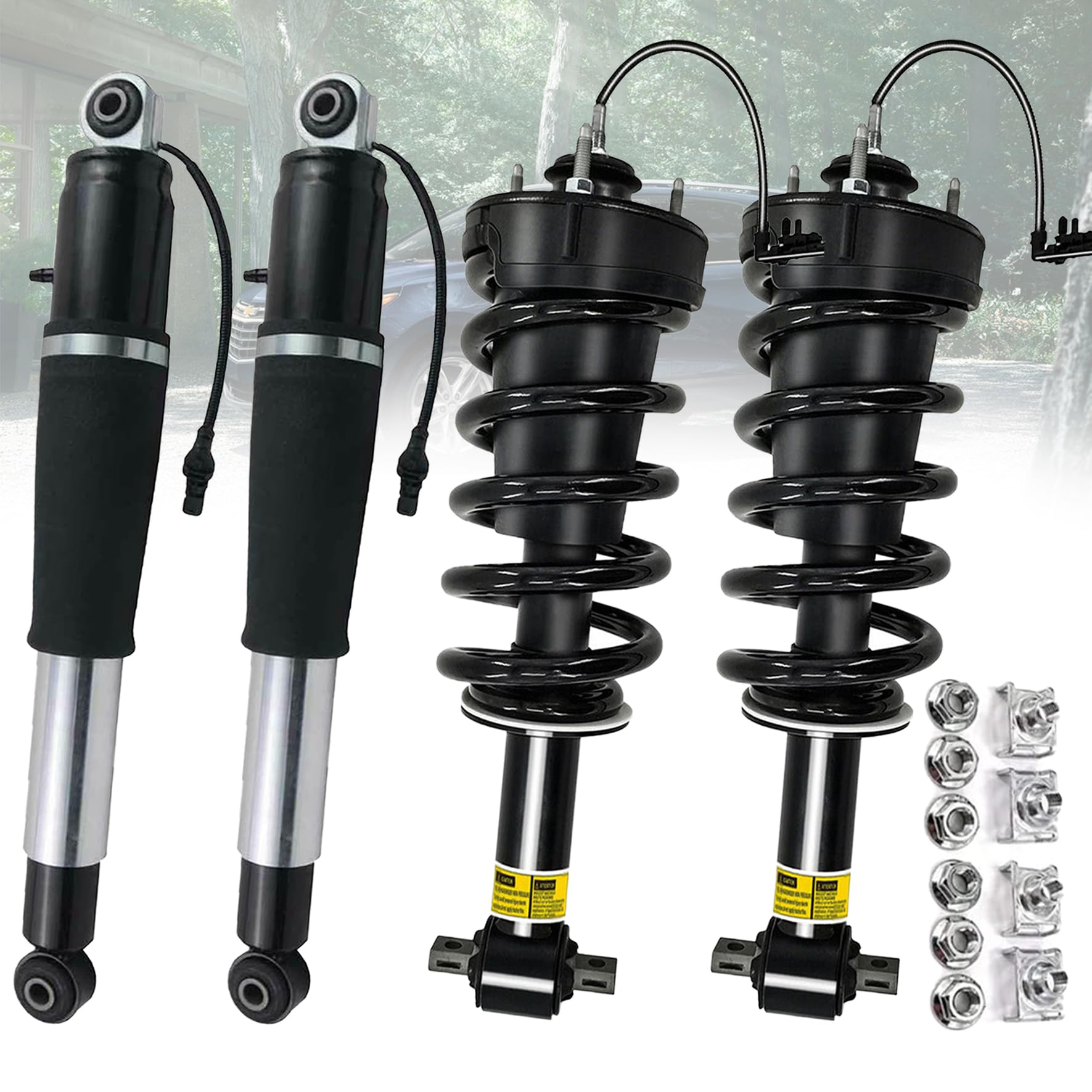 84176631 84176675 2 Pair Front & Rear Shocks Struts Assembly with ...