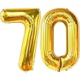 Amazon.com: KatchOn, Big Gold 70 Balloon Numbers - 40 Inch, Helium ...