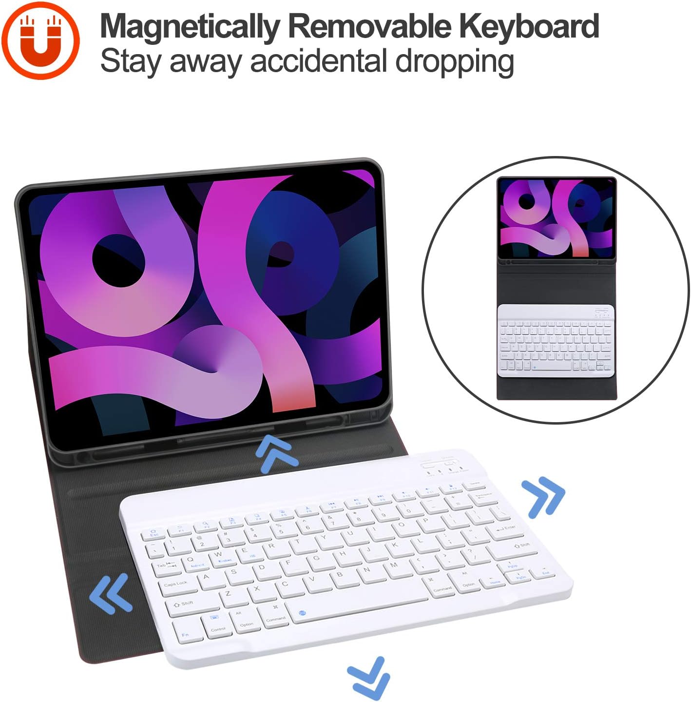 iPad Air 4th Generation Case with Keyboard (2020, 10.9 inch) & Built-in ...