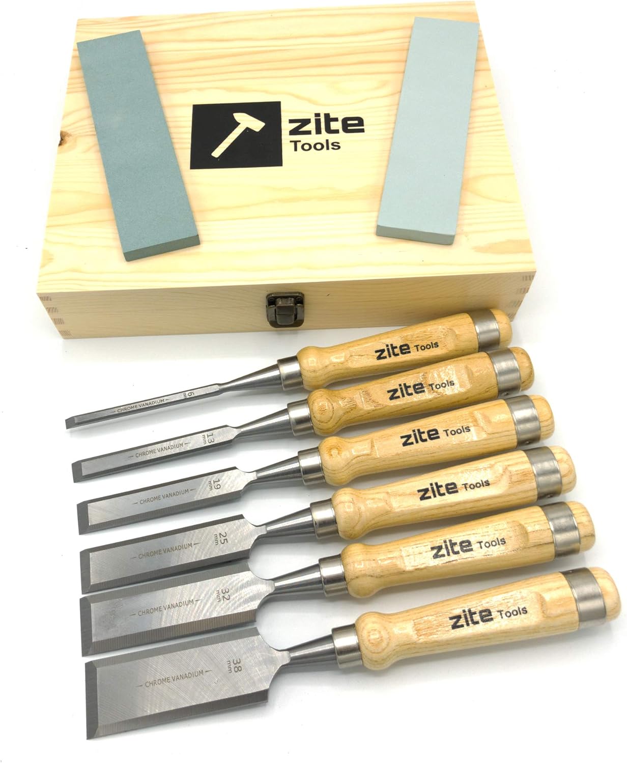 Zite Tools high Quality Chisel Set for Woodwork – 6 chisels & 2 ...