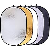 NEEWER 32 Inch/80 Centimeter Light Reflector Light Diffuser 5 in 1 ...