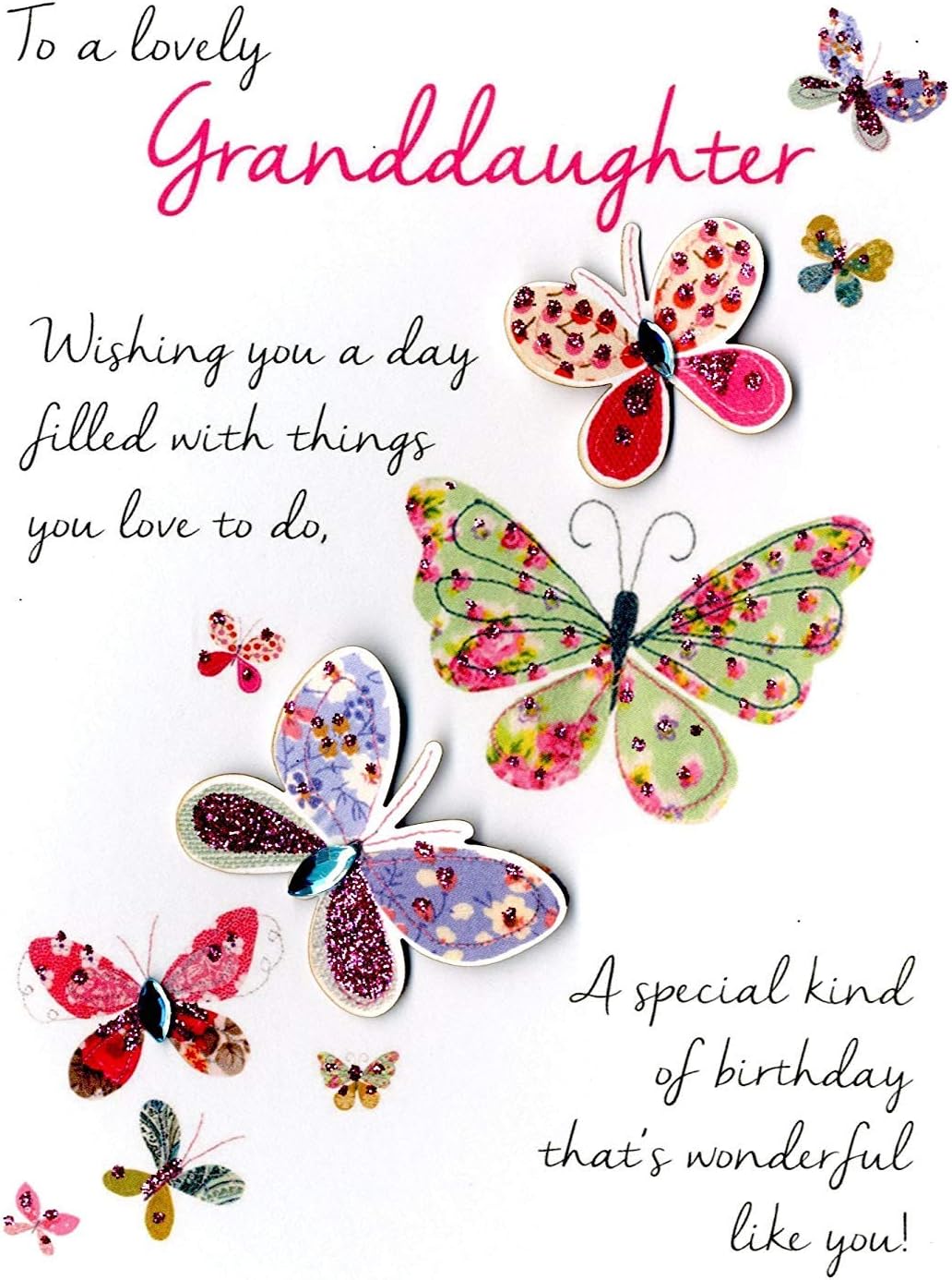 Lovely Granddaughter Birthday Greeting Card Second Nature Just To Say 