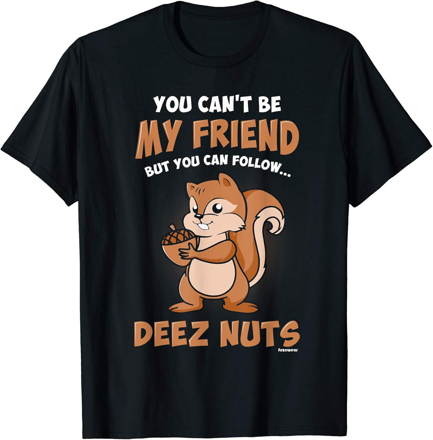 Women's Deez Nuts T-Shirt Medium Black : Amazon.co.uk