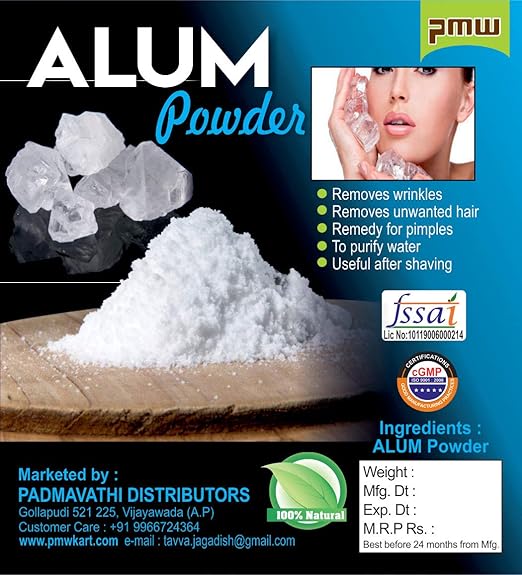 Pmw - Grade A Alum Fitkari, Very Fine Powder - 400 Grams: Amazon.in ...