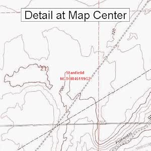 Amazon.com : USGS Topographic Quadrangle Map - Stanfield, Oregon ...