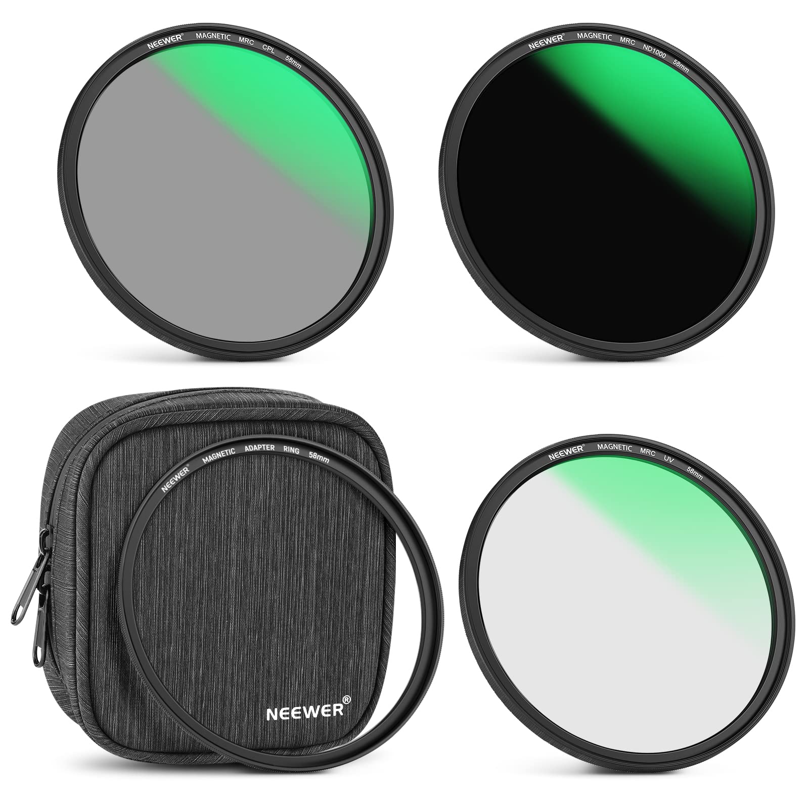 Mua Neewer 58mm Magnetic Lens Filter Kit, Includes Neutral Density ...