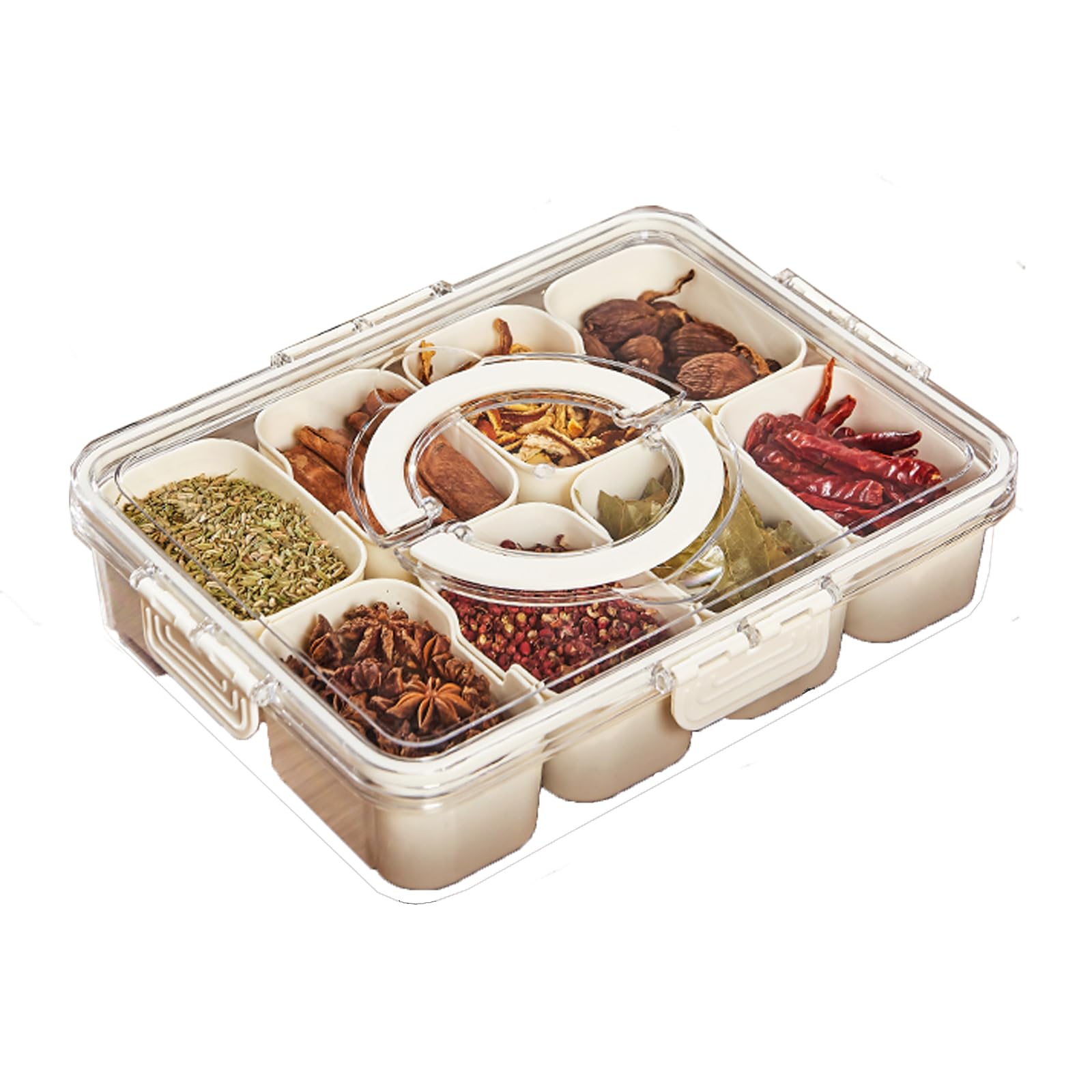 Rzmyencg Snackle Box Container,Divided Serving Tray with Lids and ...