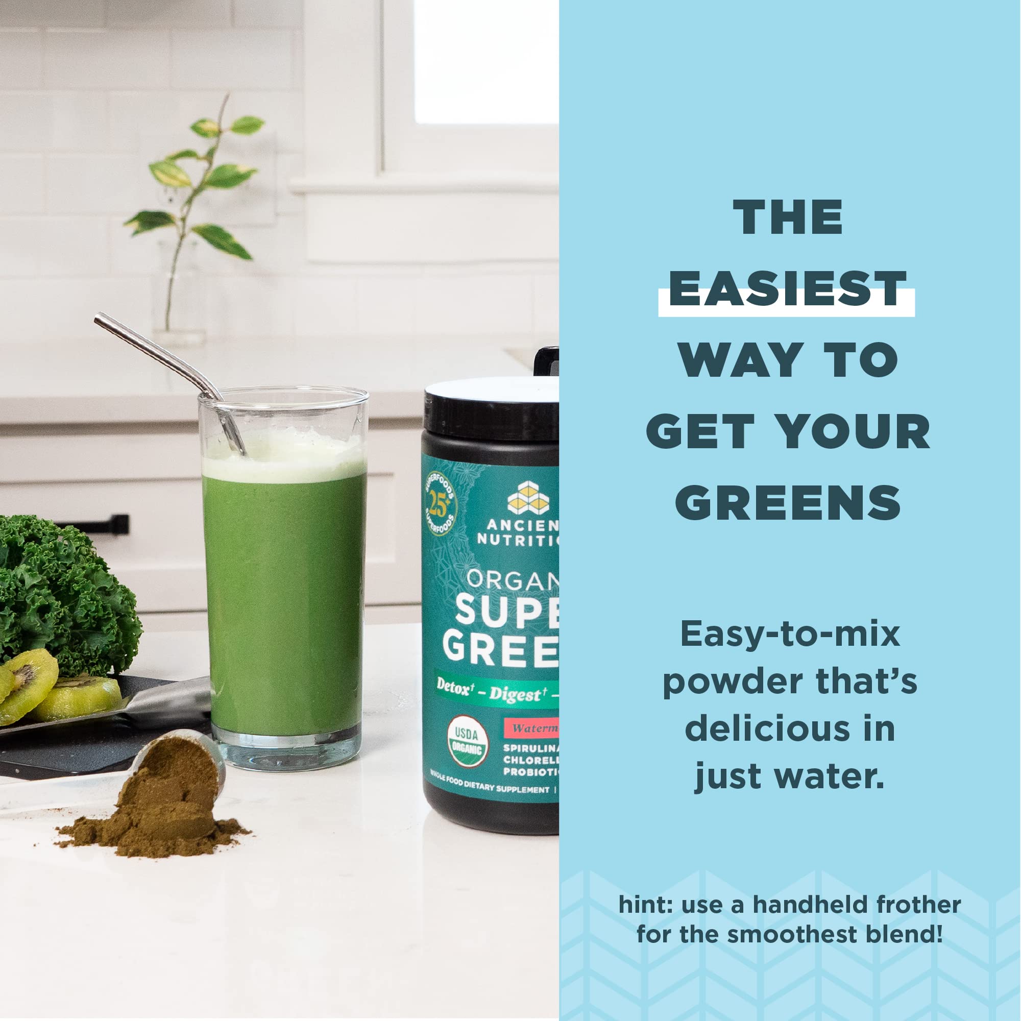Mua Ancient Nutrition SuperGreens Powder with Probiotics, Organic ...