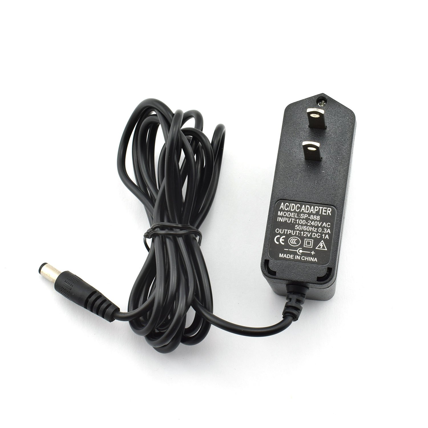 ZYAMY 12V 1A 12W AC/DC Power Adapter AC 110-240V to DC 12V 1000MA Power ...