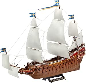 Amazon.com: Revell AG Germany 1/150 WASA Swedish Regal Sailing Ship ...