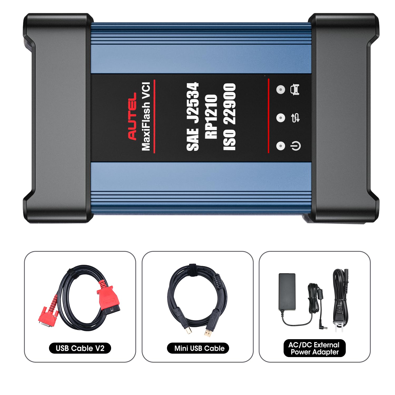 Autel MaxiFlash Elite J2534 VCI, 2025 Enhanced Automotive ECU Programming Pass-Thru, CAN FD DoIP ...