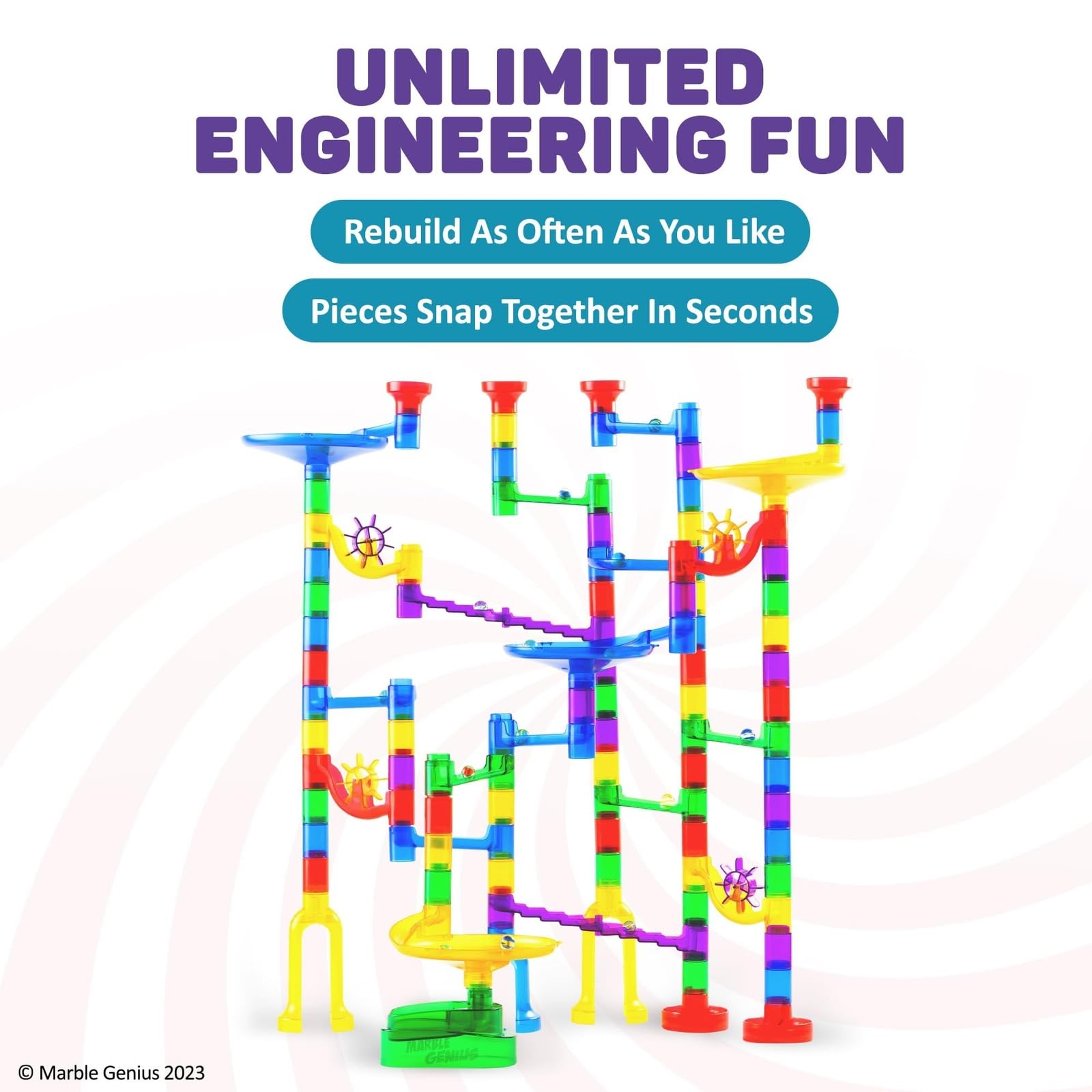 Mua Marble Genius Marble Run Starter Set, STEM Toys & Maze Construction ...