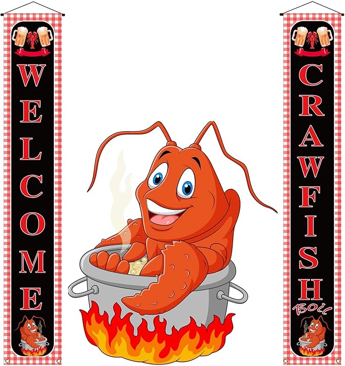 Amazon.com: Crawfish Boil Party Decorations and Supplies Crawfish Boil ...