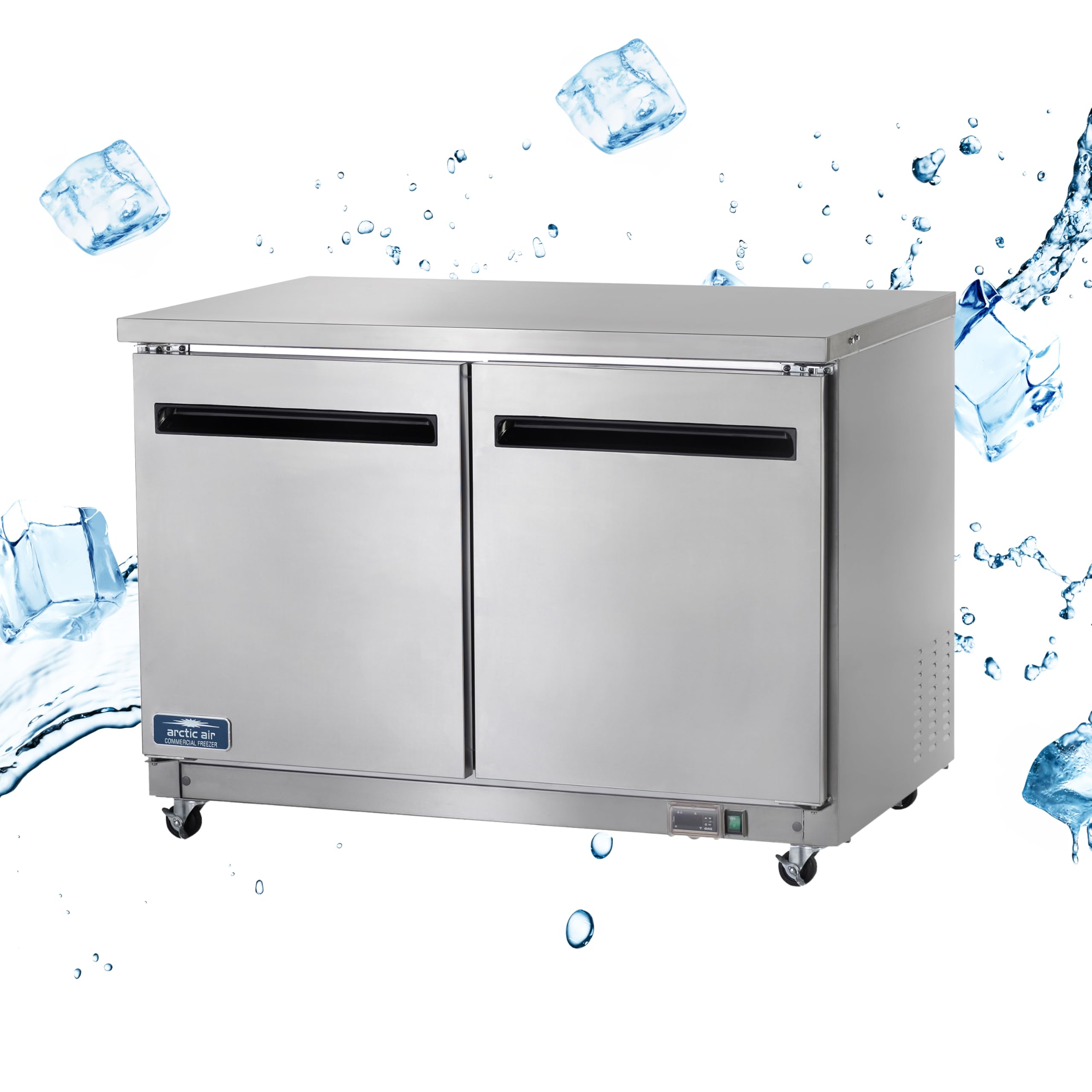 Arctic Air AUC48F 48" Two Section, Two Door Worktop Undercounter ...