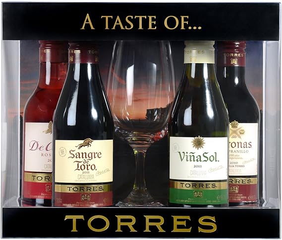 Torres Wine Tasting with Glass Set 18.75 cl: Amazon.co.uk: Grocery