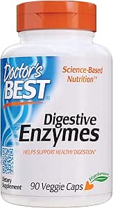 Amazon.com: Doctor's Best Digestive Enzymes Non-GMO Vegetarian Gluten ...