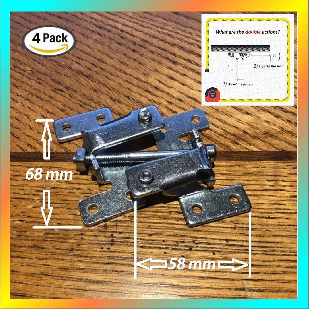 Mua Countertop Joint Fasteners Double Action - 4-Pack, Flip Bolt ...