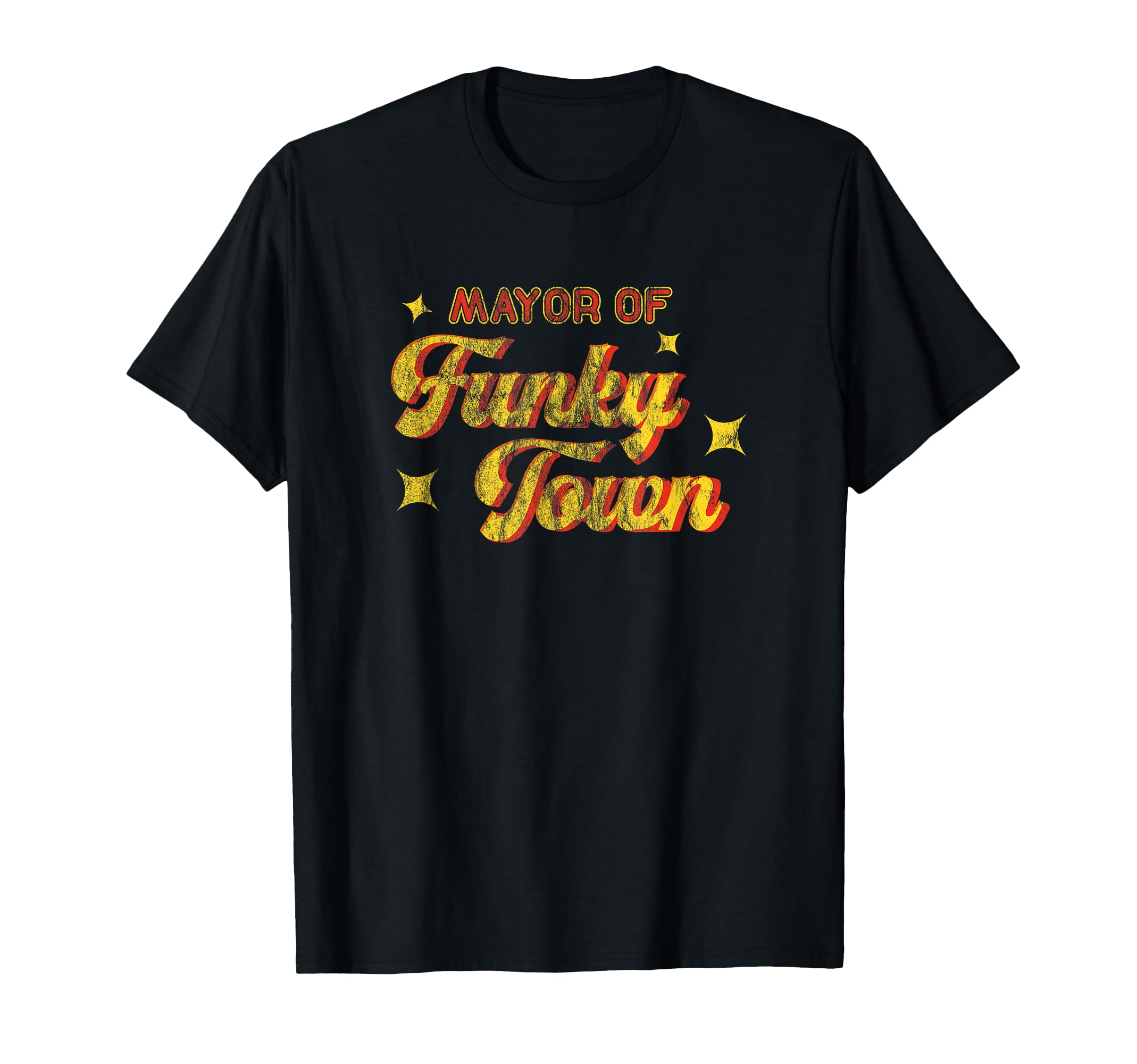 Mayor of Funky Town 1970s Disco Funk 70s Retro Funk T-Shirt for sale ...