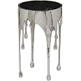 Amazon.com: Deco 79 Aluminum Drip Accent Table with Melting Designed ...