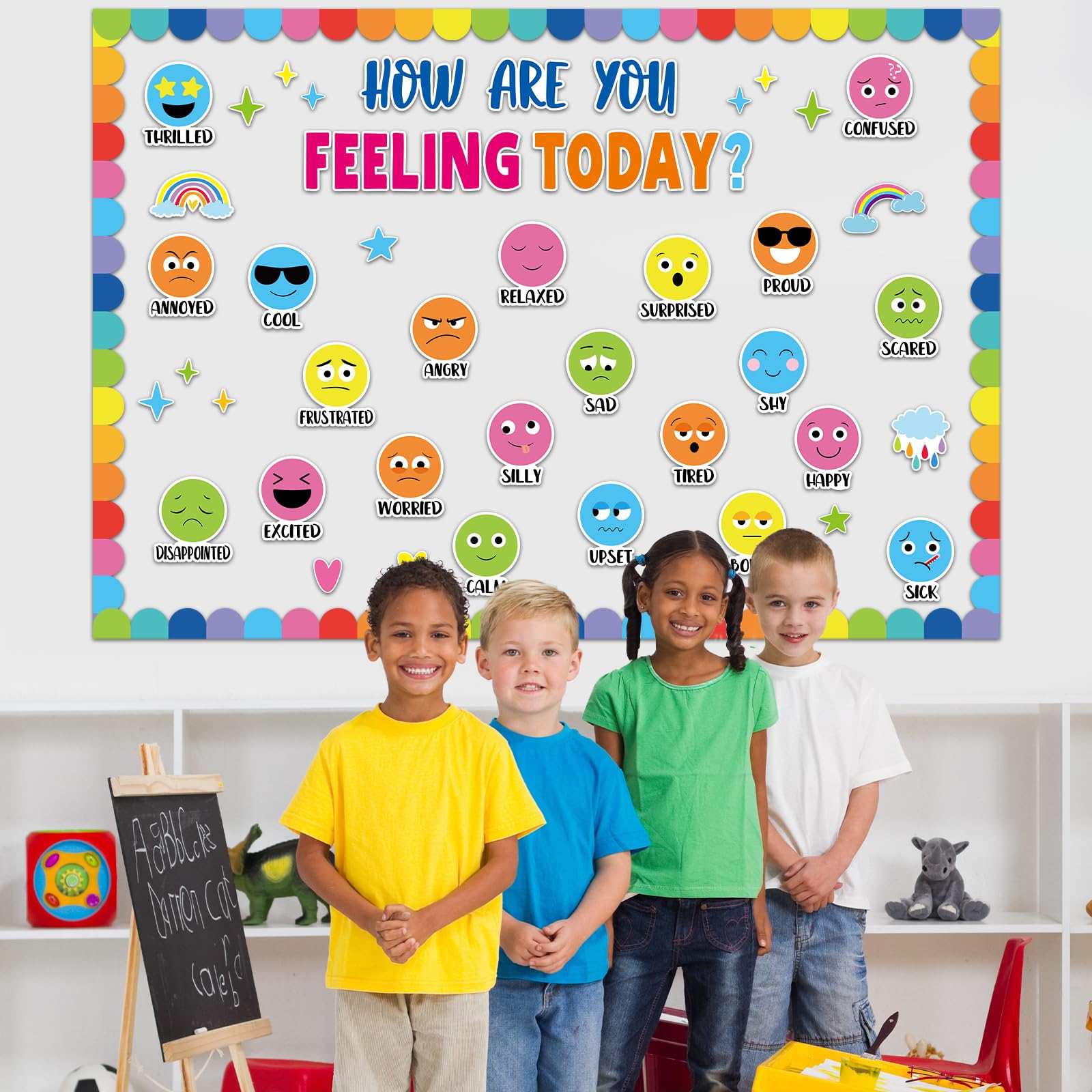 Mua Feeling Bulletin Board Set Mental Health Classroom Decor How are ...