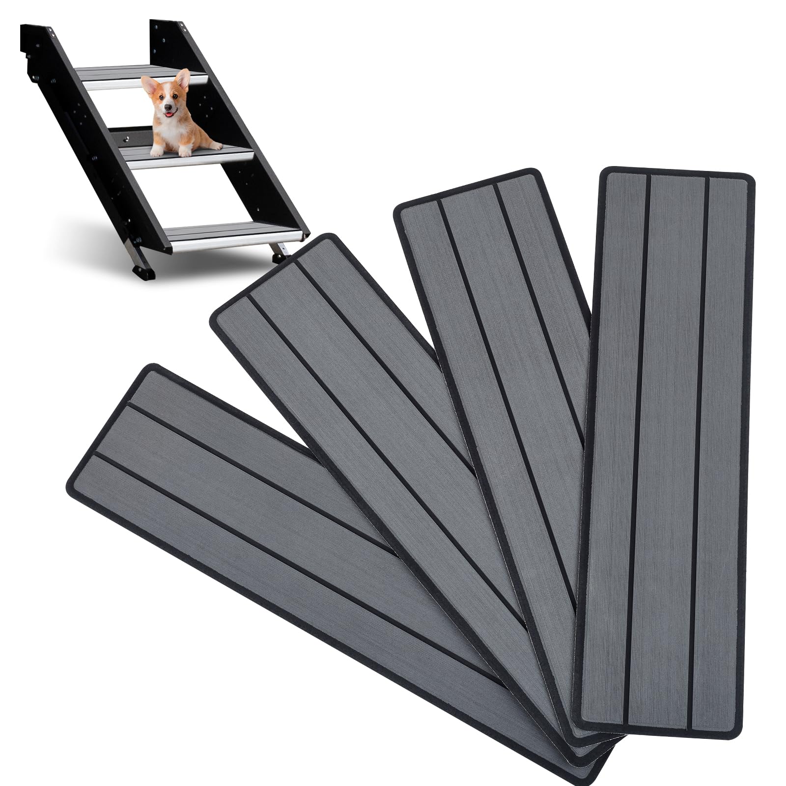 OCEANBROAD EVA Foam RV Step Cover 24''x6.5'' 4 Pack with Self Adhesive ...