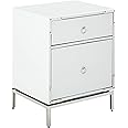 Amazon.com: Christopher Knight Home Daphney Glass 2-Drawer Bedside ...