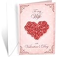 Amazon.com : Prime Greetings Wife Valentine's Day Card, Made in America ...