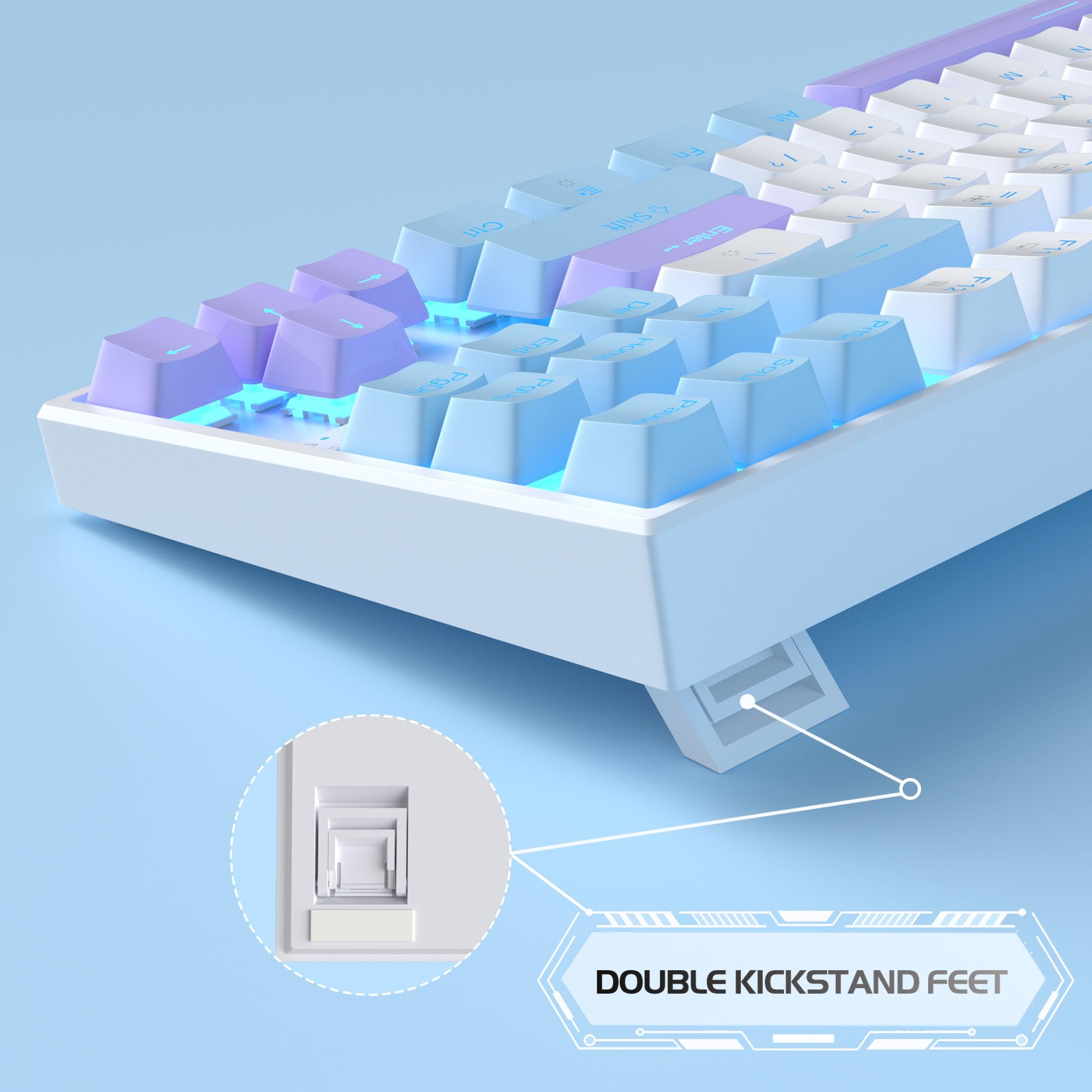 Mua MageGee 75% Mechanical Gaming Keyboard, Red Switch, LED Blue ...