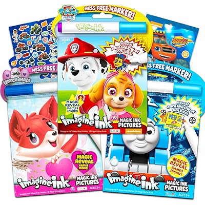 Buy Paw Patrol Imagine Ink Coloring Book Set for Toddlers Kids -- 3 ...