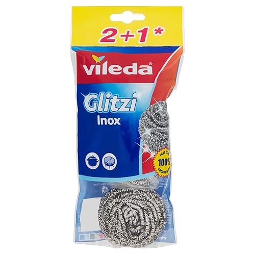 Vileda Inox Spirale Heavy Duty Scourer, 2 Pack: Amazon.co.uk: Grocery