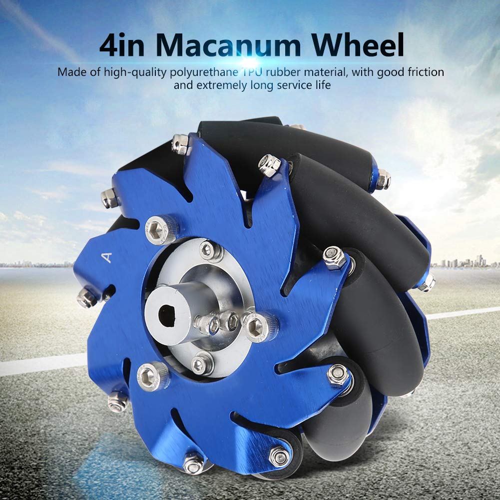 Mua 4in Mecanum Wheel Aluminum Right Wheel,45 Degree Omnidirectional ...
