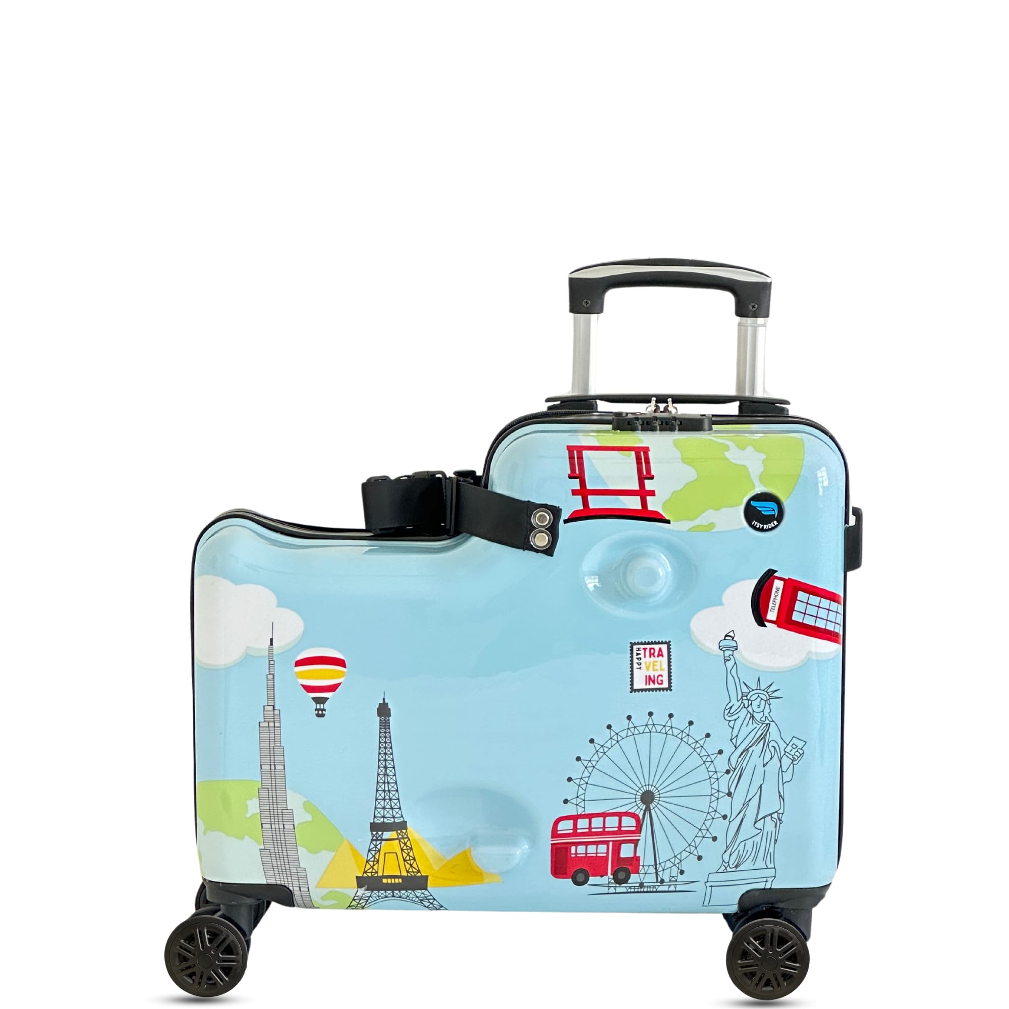 Cegali 2024 Itsy Rider 20" Ride-on Suitcase for Kids with Double ...