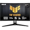 Amazon.com: ASUS TUF Gaming VG27VH1B 27” Curved Monitor, 1080P Full HD ...