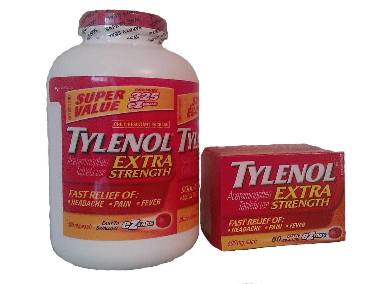 Tylenol Extra Strength Bottle
