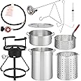 Amazon.com: 30QT Turkey Deep Fryer & 10QT Fish Fryer Kit w/Baskets ...