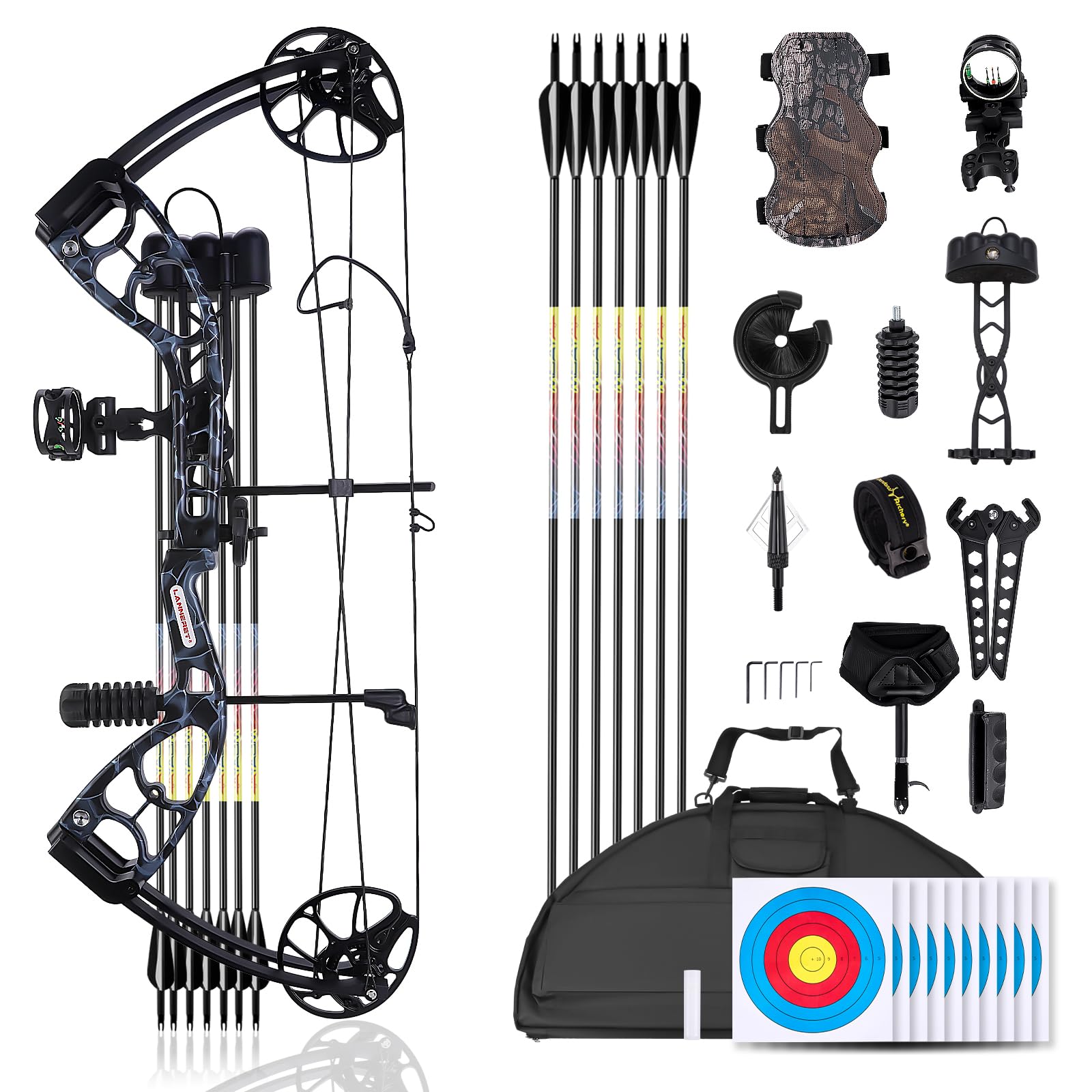 MOTION ZEUS Lightweight Compound Bow Kit for Pull Beginner and ...